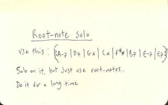 Root Note Solo - ElectricCampfire.com - Creative Jazz Guitar Lessons