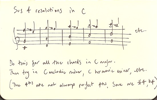 Sus 4 resolutions in C Major - ElectricCampfire.com - Creative Jazz ...