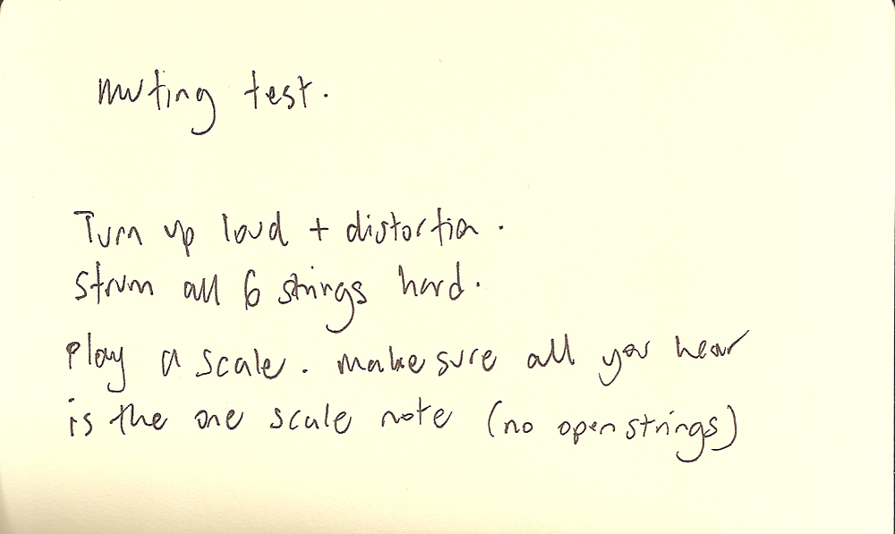Muting Test - ElectricCampfire.com - Creative Jazz Guitar Lessons